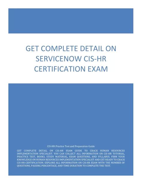 Ppt Get Complete Detail On Servicenow Cis Hr Certification Exam Powerpoint Presentation Id