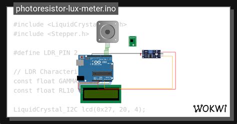 Photoresistor Analog Ino Copy Wokwi ESP32 STM32 Arduino Simulator