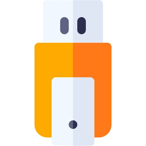 USB Basic Rounded Flat Icon