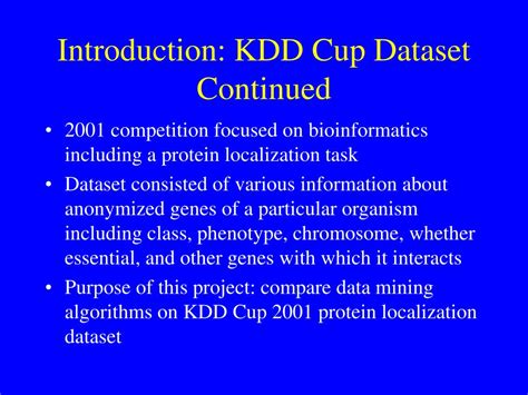 Ppt Comparison Of Data Mining Algorithms On Bioinformatics Dataset