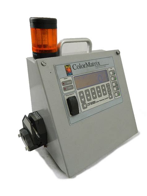 colormatrix cm2000 color metering system dosing pump 120vac injection molding ebay