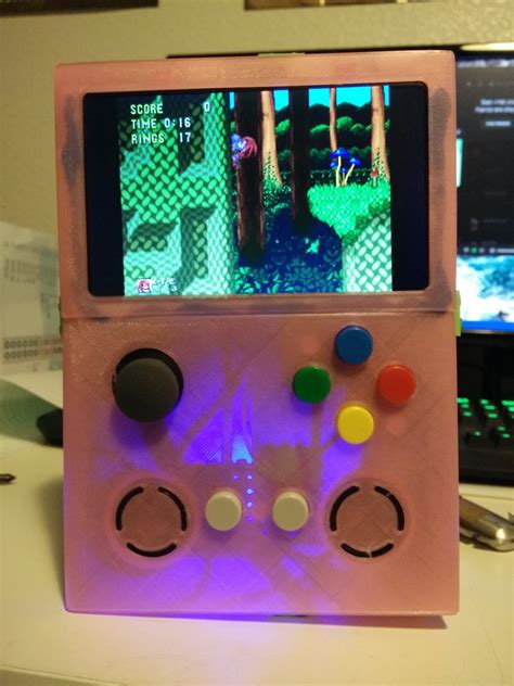 Vertical Raspberry Pi 2 Portable Game System 3dthursday 3dprinting