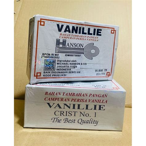 Jual 100sachet Vanillie Bubuk 2gr Merk Hanson Vanili Bubuk Vaneli