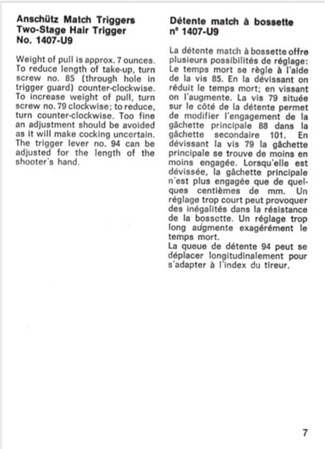 1407 U9 Trigger Adjustment Rimfire Central Firearm Forum