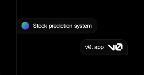 Stock Prediction System V0 By Vercel