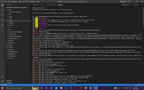Why This Error Running While Run Npm Install Rhashlips