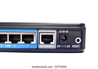 Back Panel Network Router Closeup Isolated Stock Photo 35483758 Shutterstock