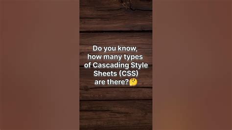 Types Of Css 🤓coding Codinglover Codinglove Like Programming