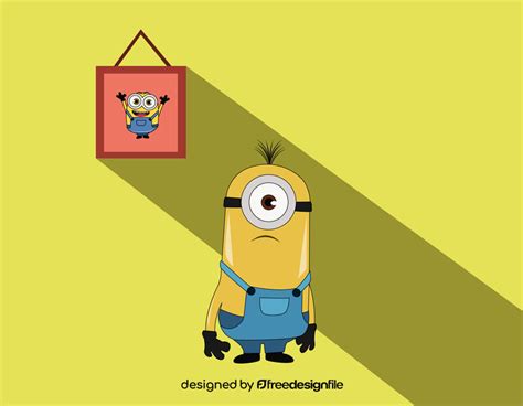 Kevin Minion Drawing Vector Free Download