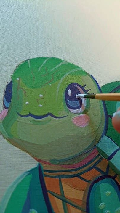 Рисую милейшую иллюстрацию детской гуашью 🎨🐢 Art Drawing рисунок черепашка Youtube