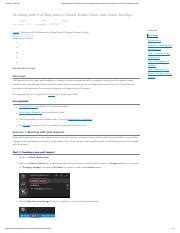 Working With Pull Requests In Visual Studio Code And Azure Course Hero