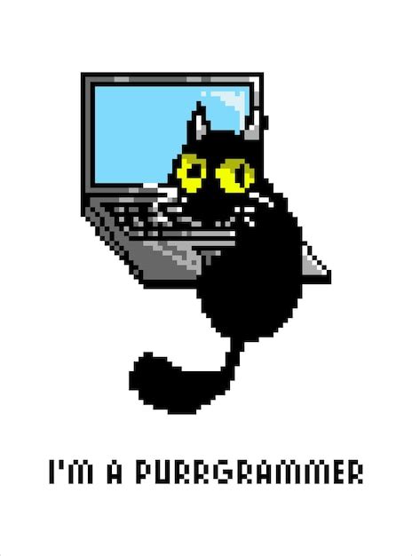 Premium Vector Purrgrammer A Cat As Programmer Technical Support Meme Premium Vector Purrgrammer A Cat As Programmer Technical Support Meme