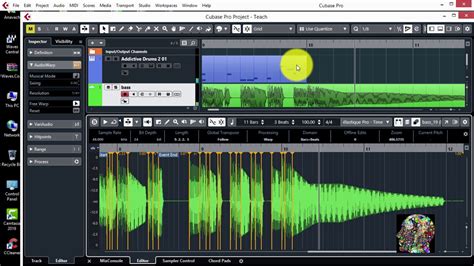 Cubase Pro อัดเบสสด แล้วไม่ตรงจังหวะแก้ยังไง Audio Quantize Legato Delete Overlap Youtube