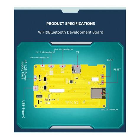 Display Tft Lcd Touch 4 3 Con Esp32 S3 Wifi Capacitiva Hmi