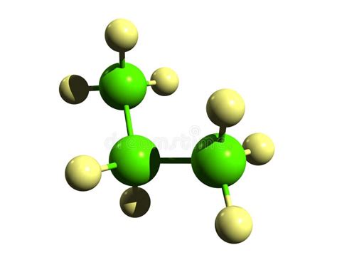 3d Image Of Propane Skeletal Formula Stock Illustration Illustration Of Isomer Propane 277255810