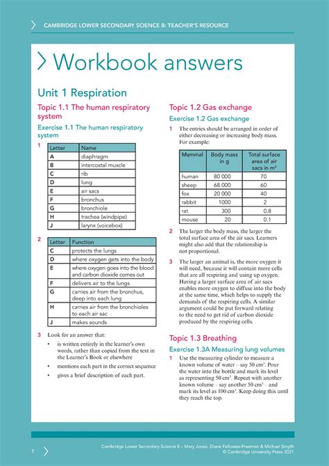 Lower Secondary Science 8 Learner Book Answers Cambridge Lower Secondary Science 8 Mary