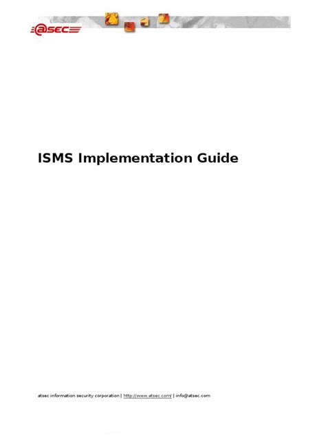 Isms Implementation Guide And Examples Pdf Information Security Threat Computer