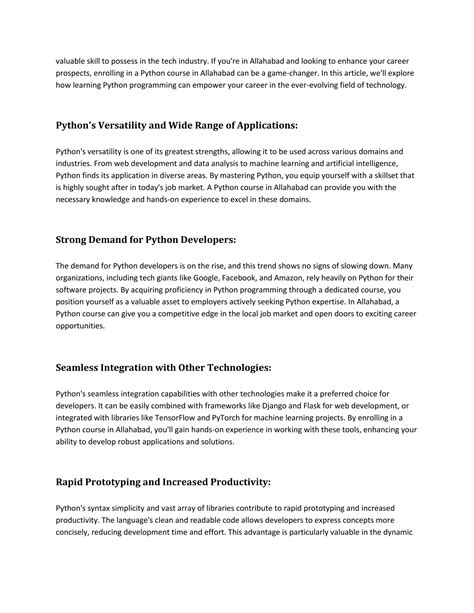 Python Programming Empowering Your Career In Tech Pdf