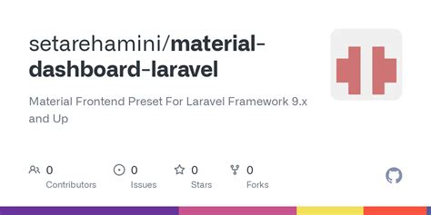 github setarehamini material dashboard laravel material frontend