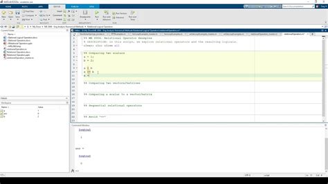 Matlab Relational Operators 12 Youtube