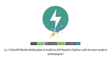 Fastapi Rocket Boilerplate A Python Api With Modern Technologies Python Developer Posted On