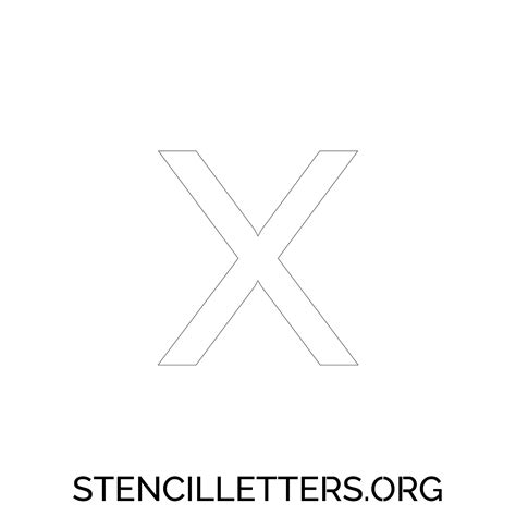 Inch Free Printable Individual Elegant Lowercase Letter Stencils