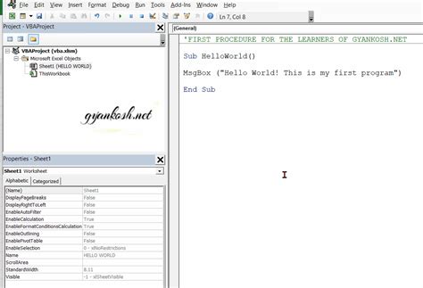 How To Write Your First Program In Vba For Absolute Beginners