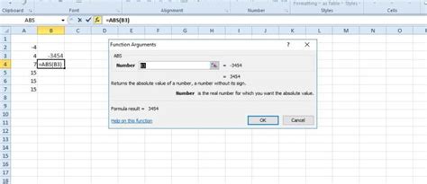 how to get absolute value in excel