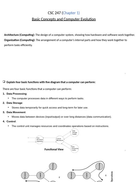 Csc 247 Class Lecture 1 Pdf Central Processing Unit Inputoutput