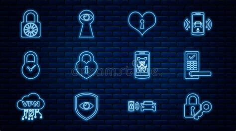 Set Line Lock And Key Digital Door Lock With Wireless Heart Keyhole Castle In The Shape Of