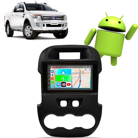 Kit Multimídia Ford Ranger 2012 2016 7 Android Auto Carplay Gps Tv Ecarshop