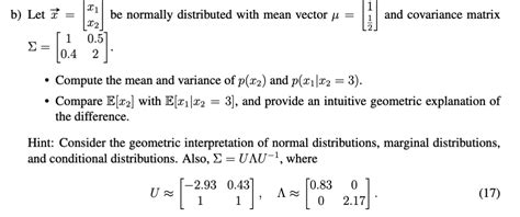 Let X [x1x2] Be Normally Distributed With Mean Vector