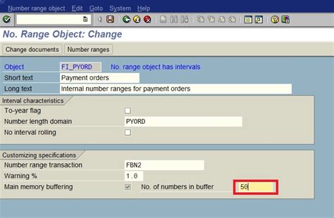 Sap Abap How To Deactivate Number Range Buffering In Payment Orders