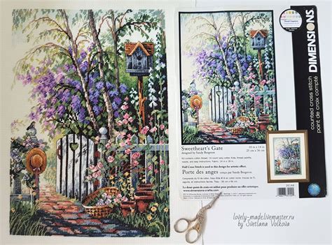 Калитка влюбленных.Вышивка. Dimensions 35144 Sweetheart's gate в ...