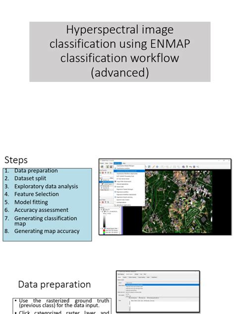 hyperspectral image classification using enmap advanced classification