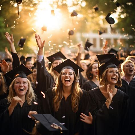 Premium Ai Image People Are Celebrating Graduation With Joy