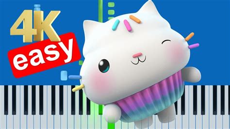 Cakey Cat Cat Of The Day Gabbys Dollhouse Slow Easy Piano