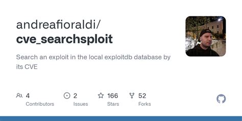 GitHub Andreafioraldi Cve Searchsploit Search An Exploit In The