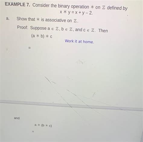 Solved Example 7 Consider The Binary Operation On Z