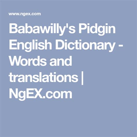 Pidgin Signed English Dictionary Rillygym
