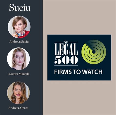 Andreea Suciu On Linkedin Legal500 Newranking Firmtowatch Employment Dataprotection…
