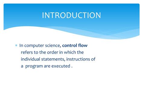 Ppt Control Flow In C Powerpoint Presentation Free Download Id 2595629