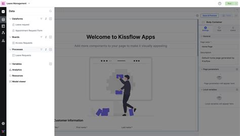 application builder overview pages kissflow community