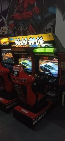 Sega Scud Race Super Gt Original Arcade Cabinet And Original