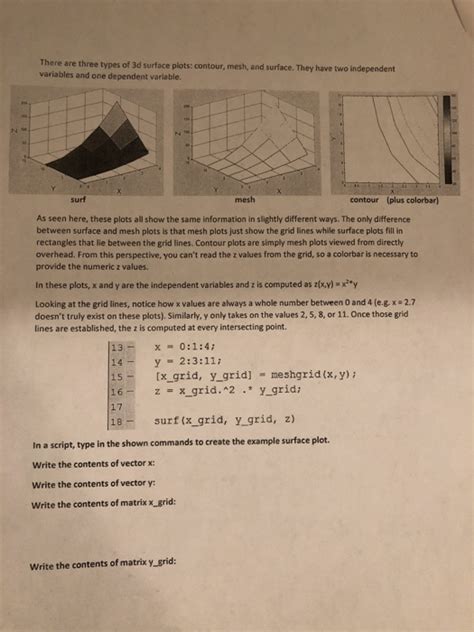 solved section s 3d plot types there are two classes of