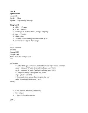 DS2000 Note 2 Storing Data List Algorithmic Thinking File