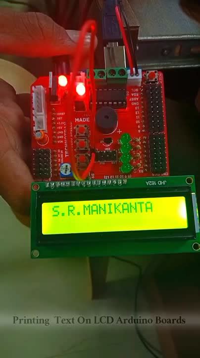 How I Printed Text On An Lcd Display With Arduino Uno Rishendra Manikanta Singari Posted On