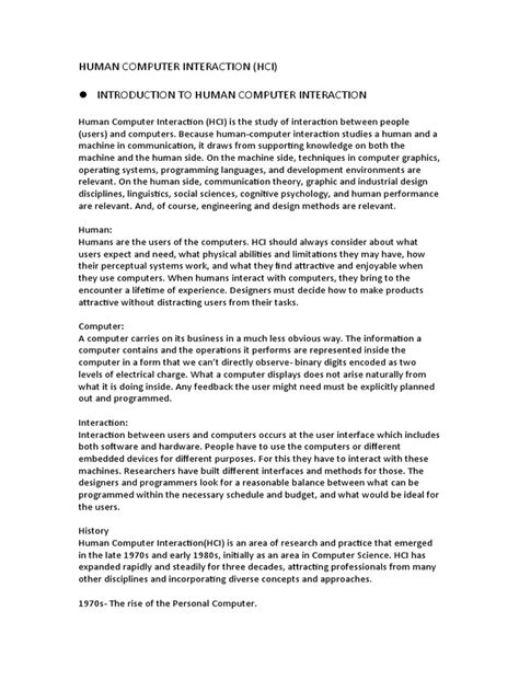 Human Computer Interaction Isplf2 Pdf Humancomputer Interaction Cognitive Science