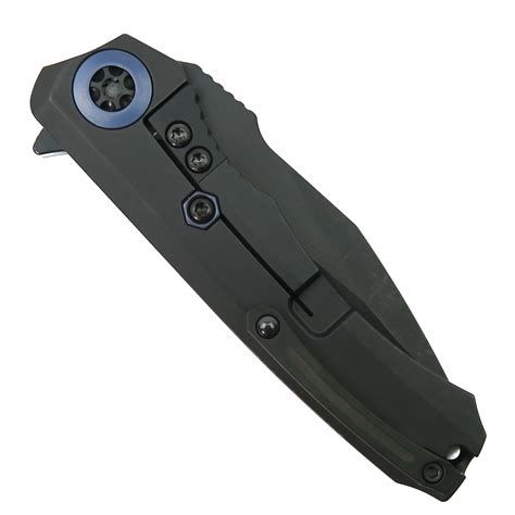 Heretic Knives Wraith Titanium Chassis Carbon Fiber Folding Knife Dlc
