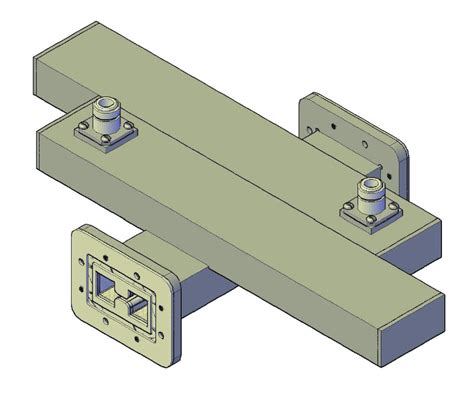 Double Ridge Waveguide Dual Cross Guide Couplers Space Machine